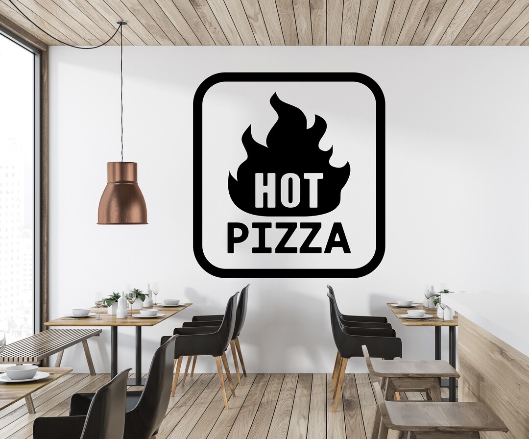 Pizza Wall Decal Pizzeria Wall Sticker Pizza Wall Sticker Food Lover ...
