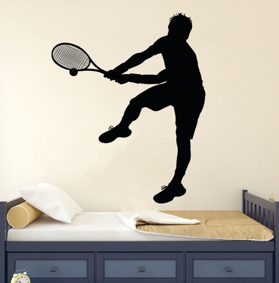 Tennis Decal Sports Decal Tennis Sticker Tennis Wall Decal - Etsy