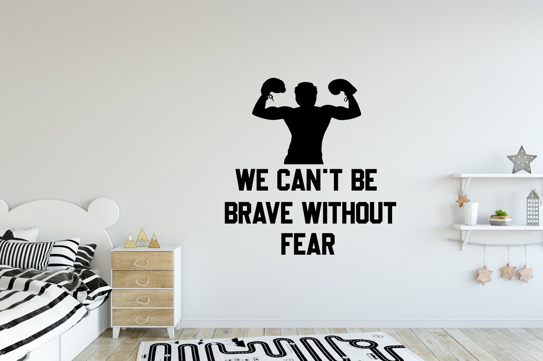 Boxing Quotes Wall Decal Boys Wall Sticker Boxing Wall Art MMA - Etsy