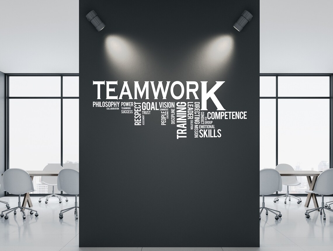 Teamwork Wall Decal,office Wall Decal,office Wall Sticker,office Wall ...