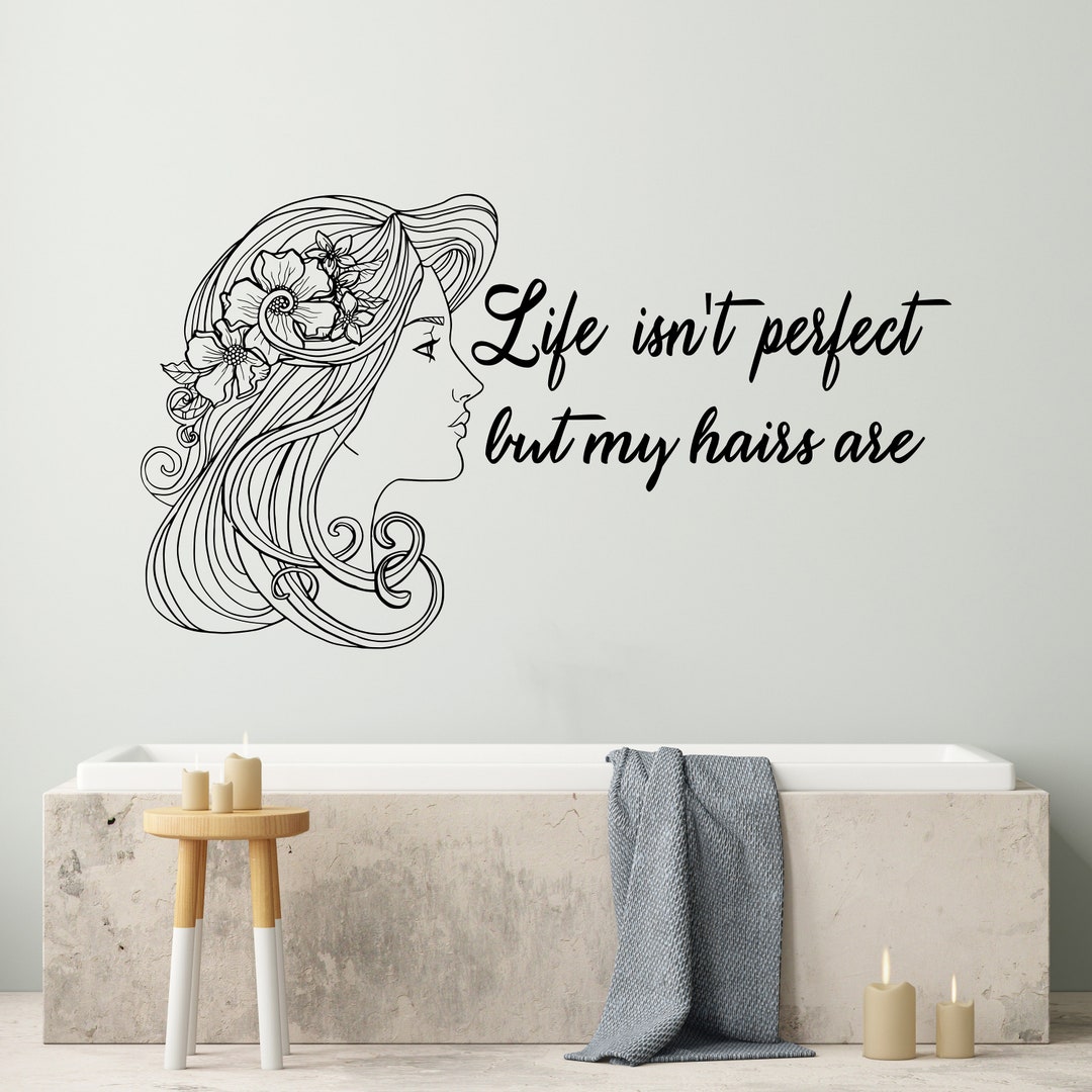 Beauty Wall Decal Beauty Vinyl Sticker Hair Salon Wall Art Hairdresser ...