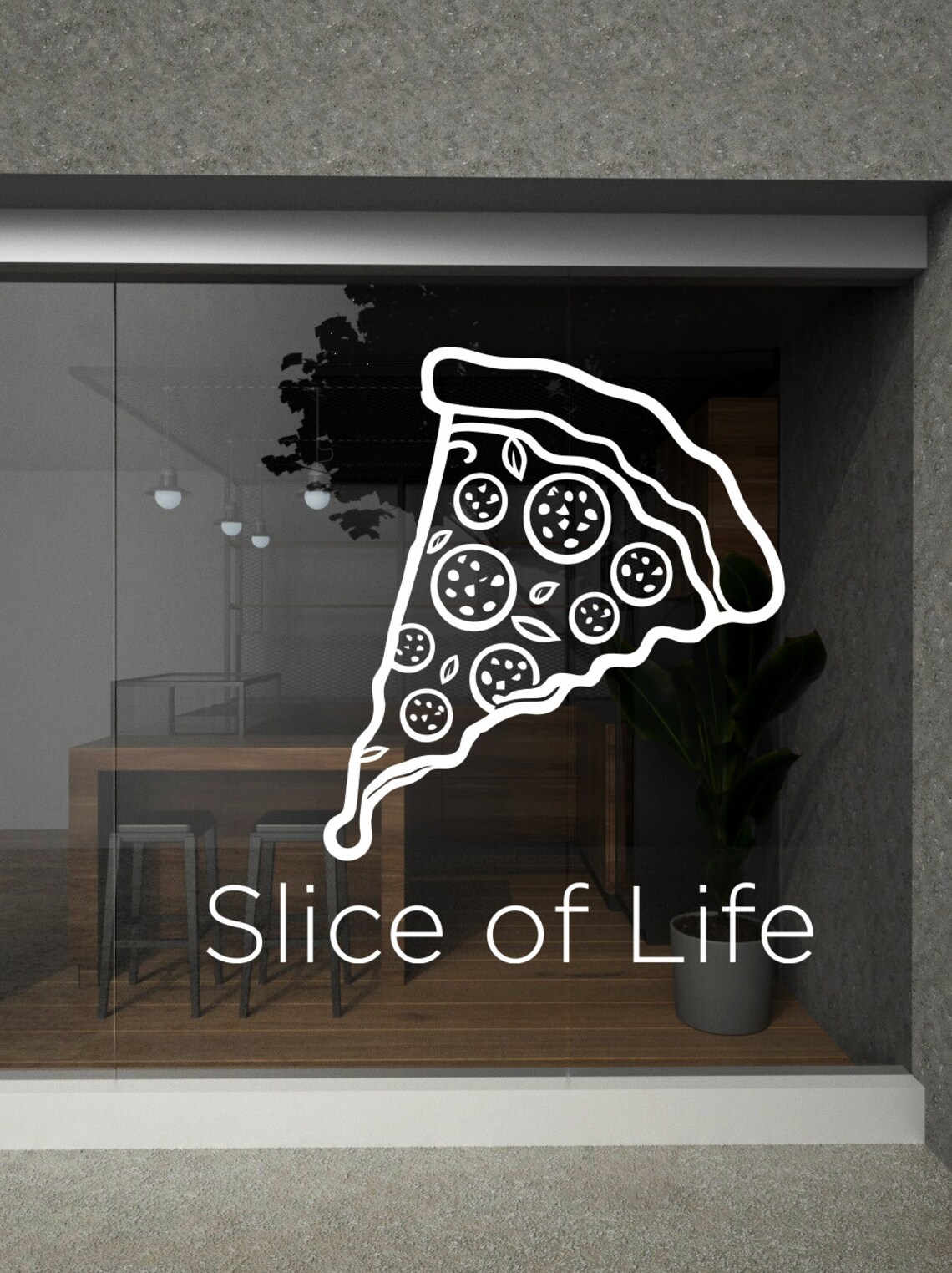 Pizza Wall Decal Pizzeria Wall Sticker Pizza Wall Sticker Food - Etsy