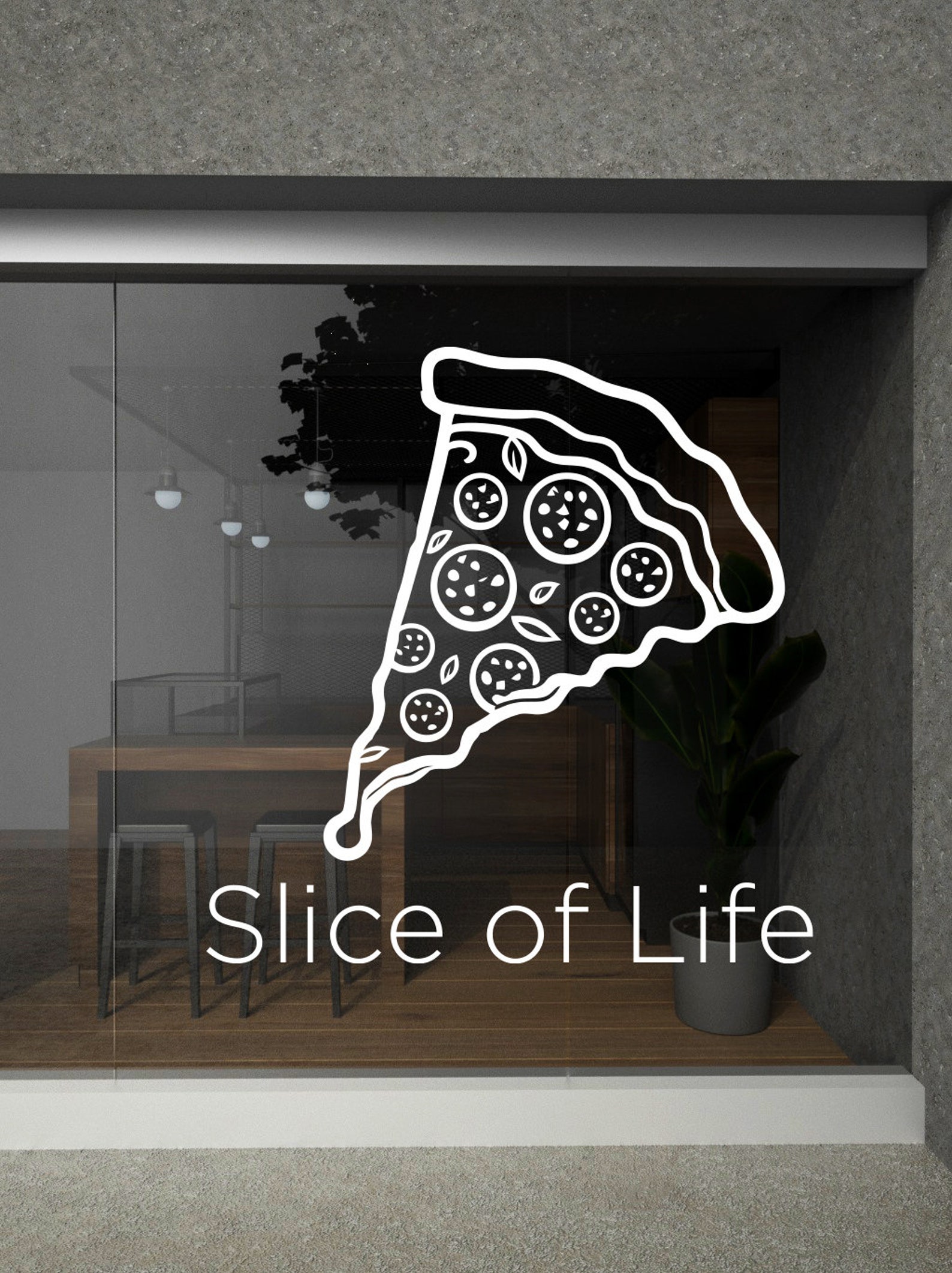 Pizza Wall Decal Pizzeria Wall Sticker Pizza Wall Sticker Food - Etsy