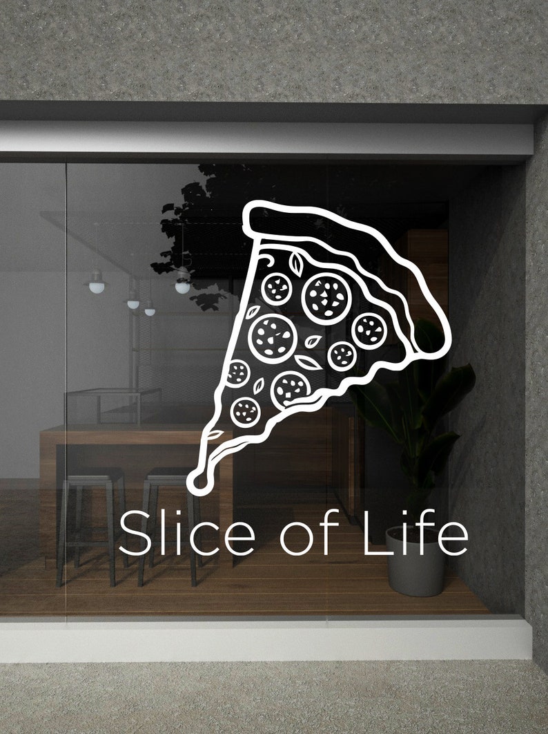 Pizza Wall Decal Pizzeria Wall Sticker Pizza Wall Sticker Food - Etsy