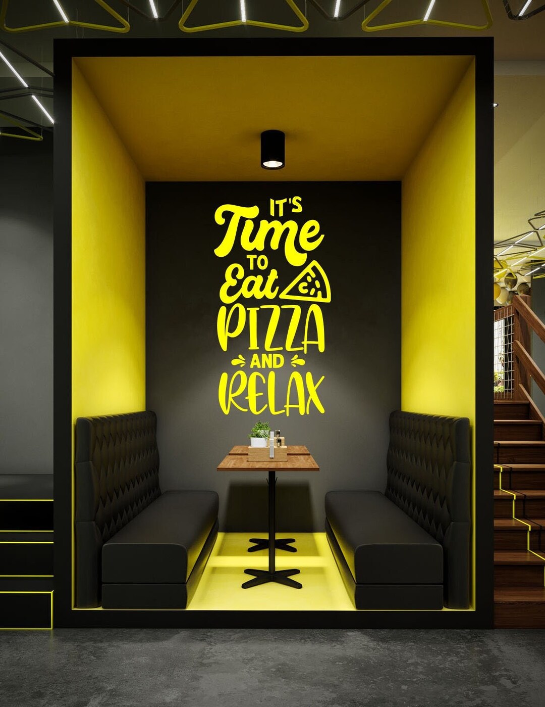 Pizza Wall Decal | Decorations for Restaurant | Vinyl Sticker for ...