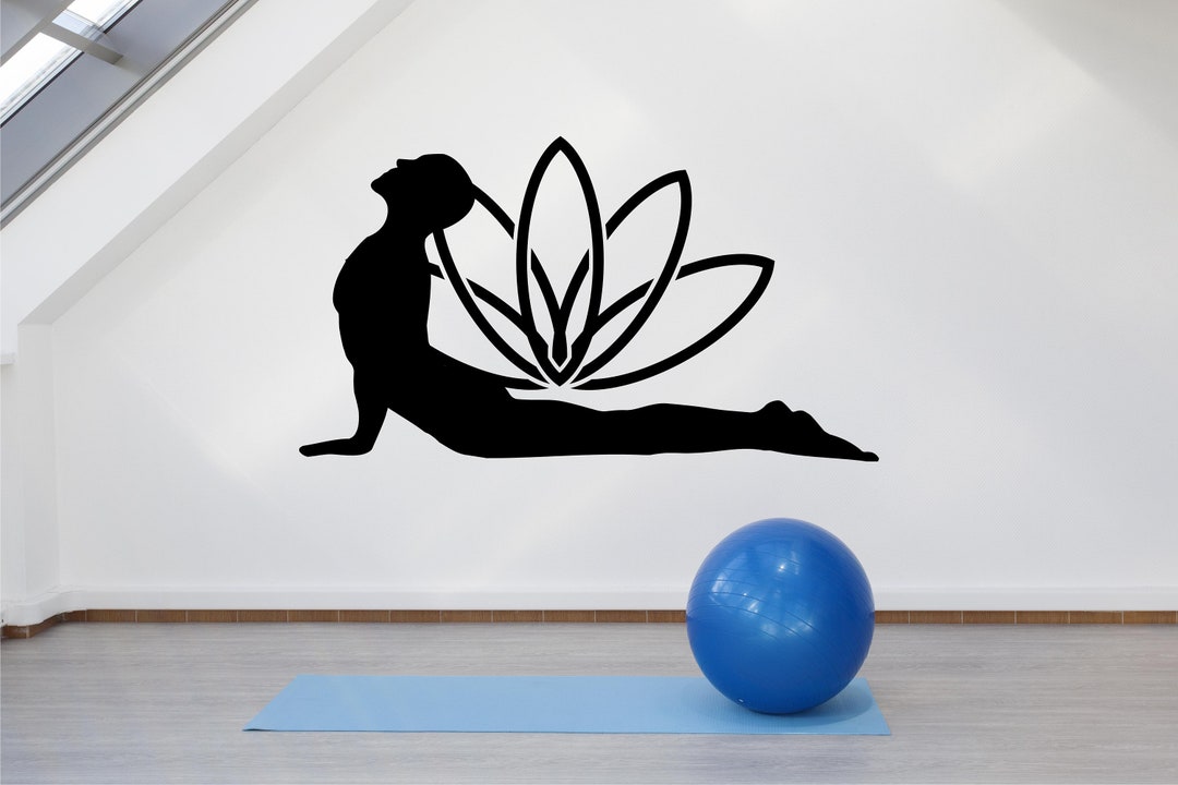 Yoga Decal Meditaton Decal Yoga Wall Art Yoga Decor Namaste - Etsy