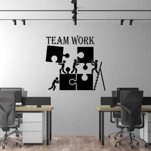 Office Wall Decal,teamwork Decal, Office Wall Art,office Decor,teamwork ...