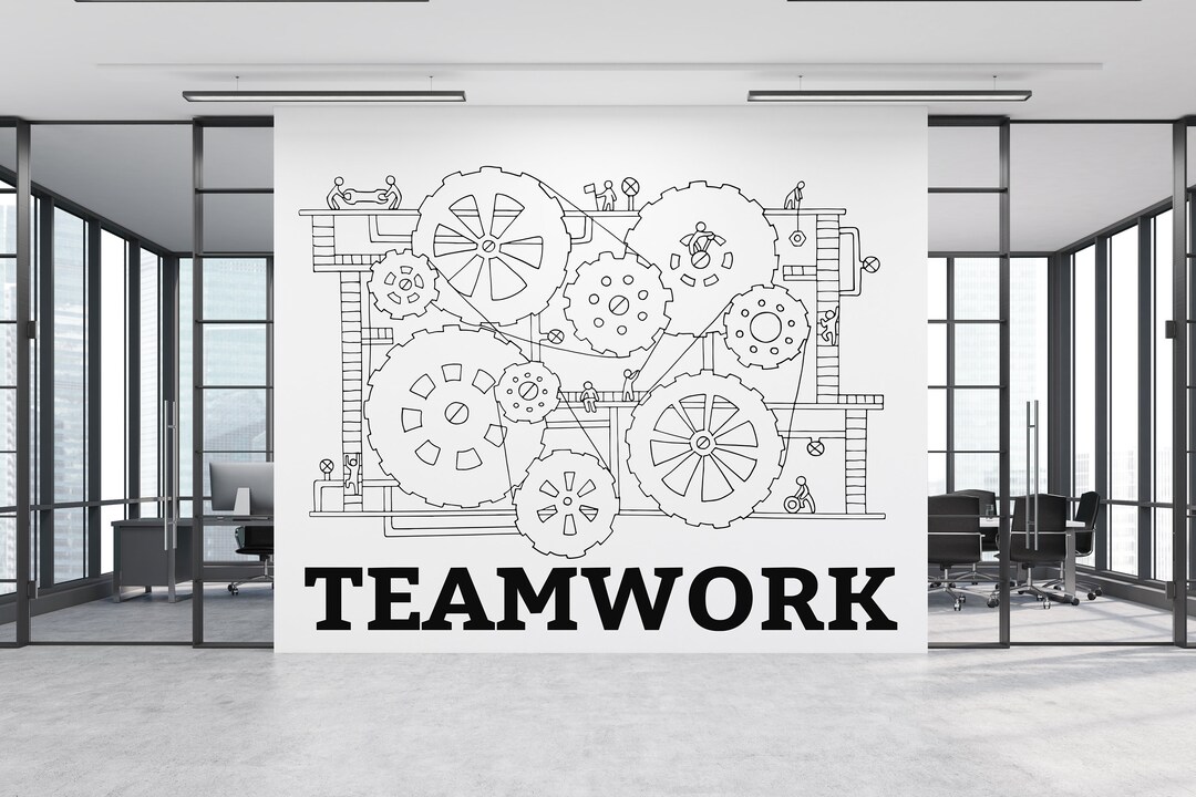 Office Wall Decal,teamwork Decal, Office Wall Art,office Decor,teamwork ...