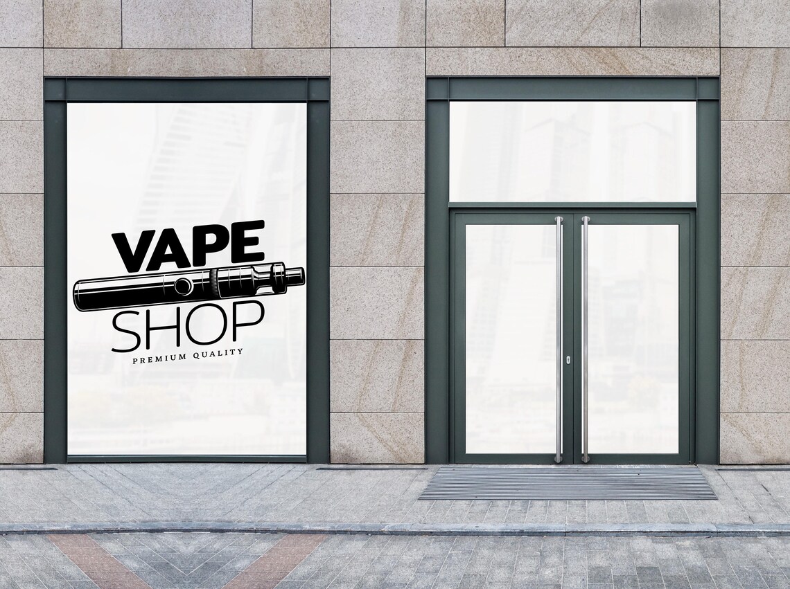 Vape Shop Decal Window Sticker Smoke Shop Decor Vape | Etsy