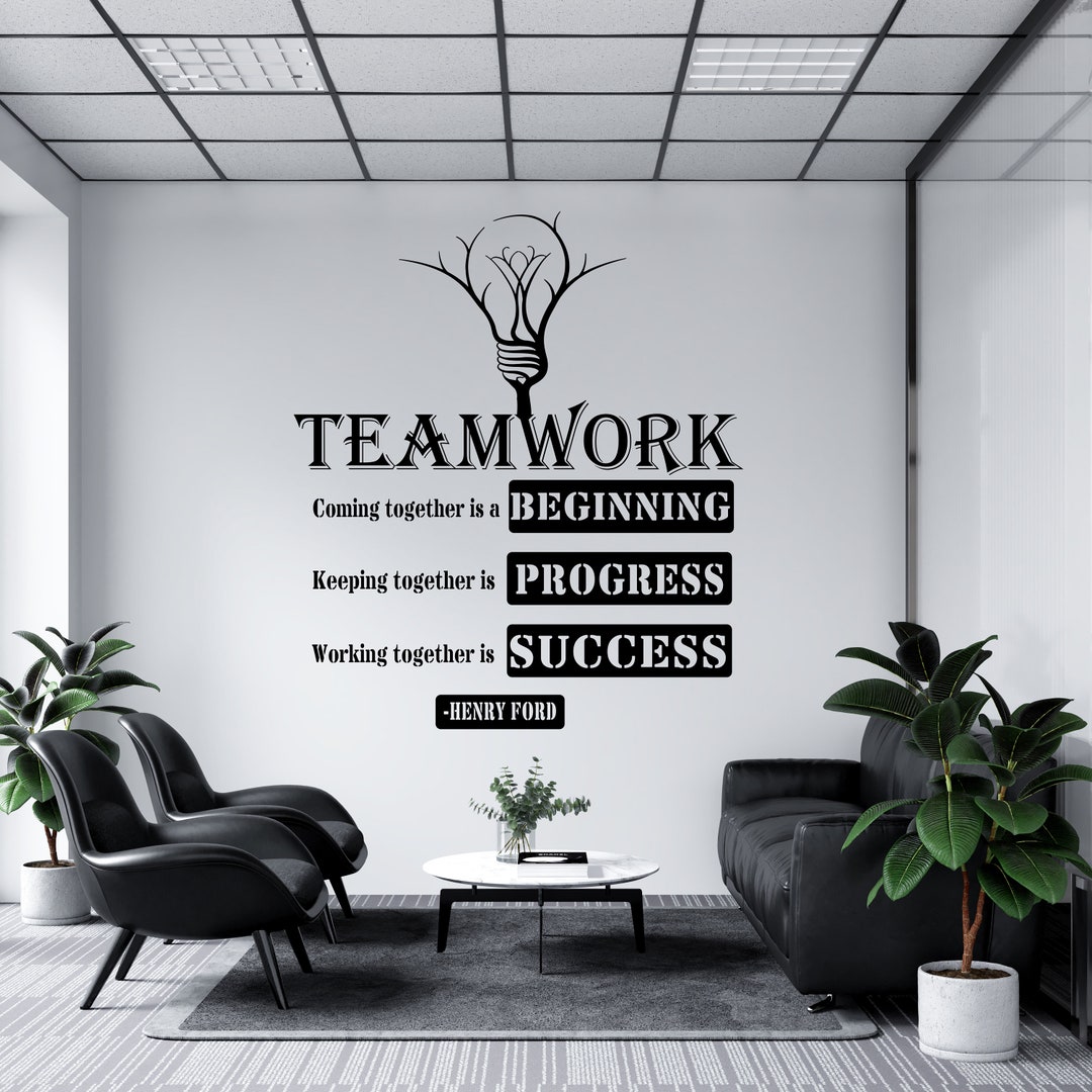 Office Wall Decal,teamwork Decal, Office Wall Art,office Decor,teamwork ...