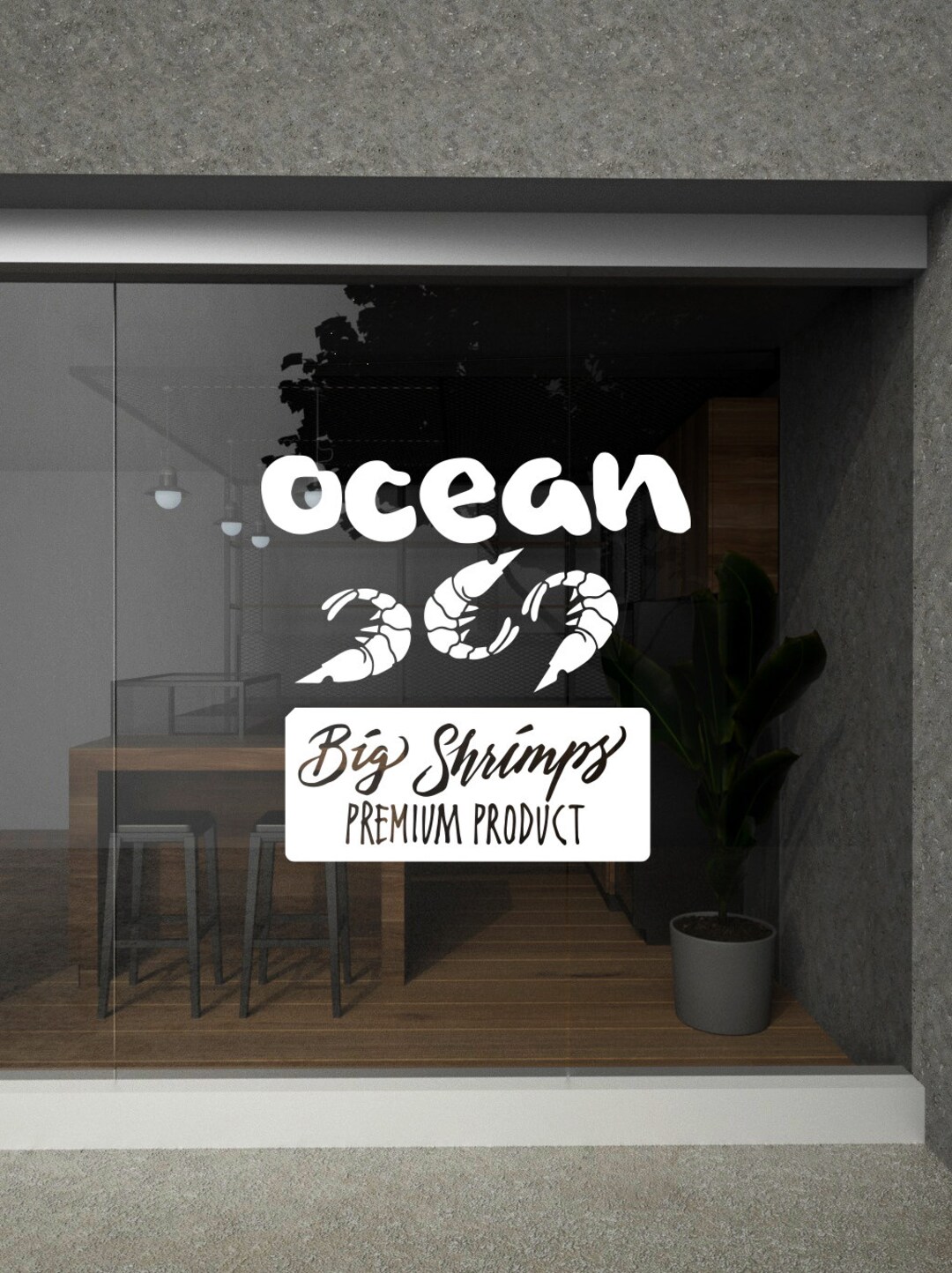 Seafood Wall Art Decal Fish Shop Decal Seafood Lovers Wall Decal Best ...