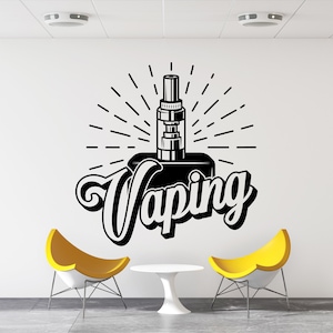 Vape Shop Decal ,window Sticker ,smoke Shop Decor, Vape Sticker, Vapor ...