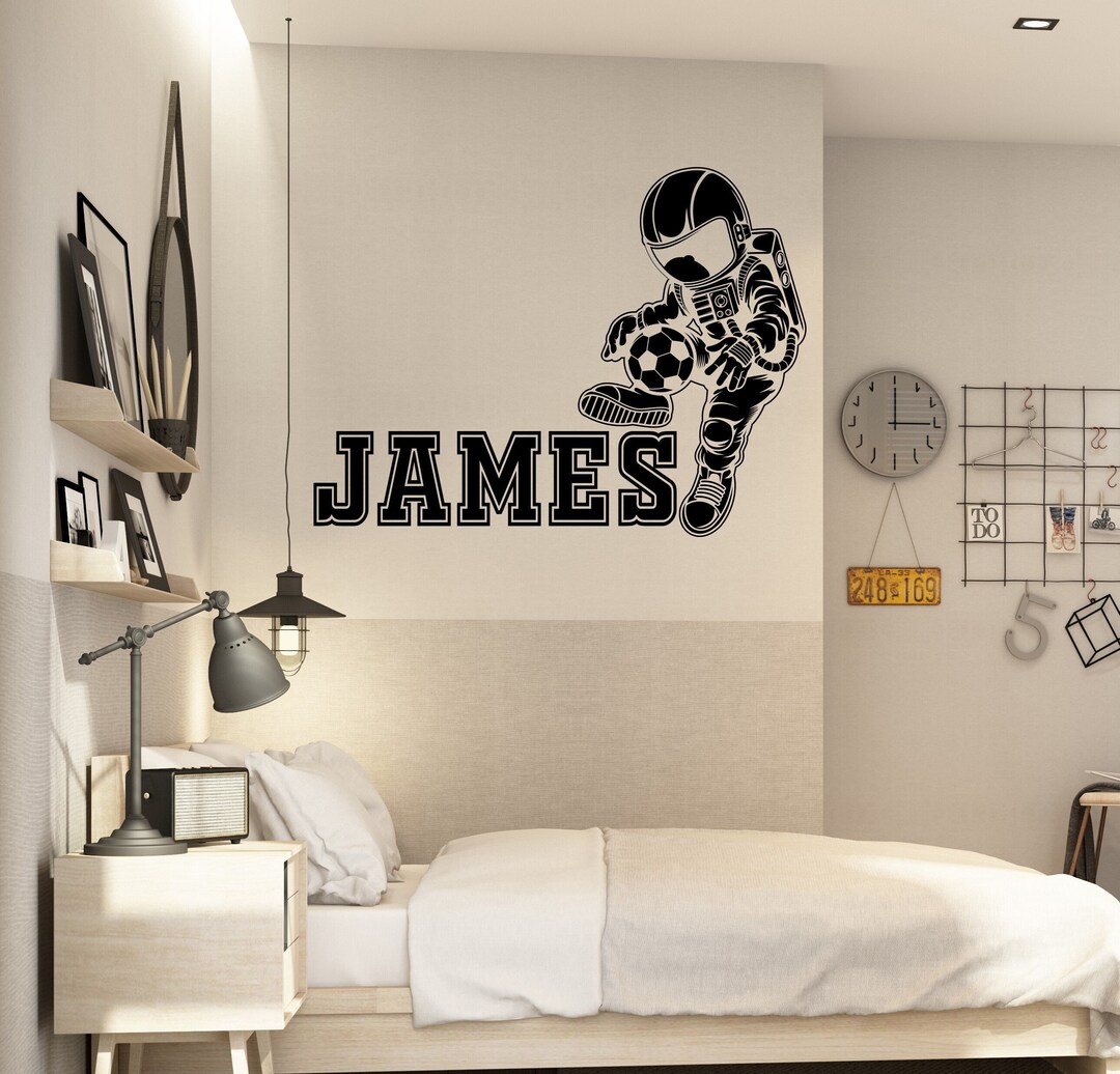 Personalized Soccer Wall Decalfootball Wall Artsoccer Wall - Etsy