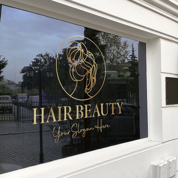 Salon Window Decal - Etsy