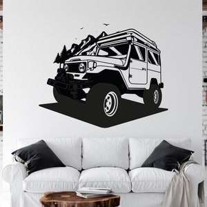 Adventure Wall Decal off Road Wall Decal Car Wall Sticker Camping Wall ...