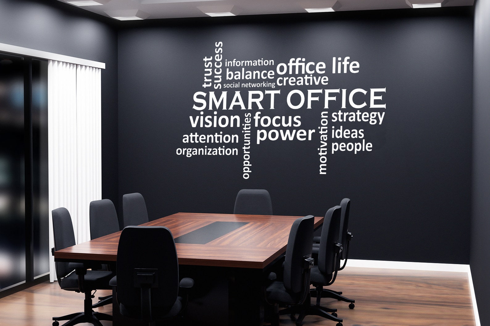 Teamwork Smart Office Wall Decal,office Wall Decal,office Wall Sticker ...