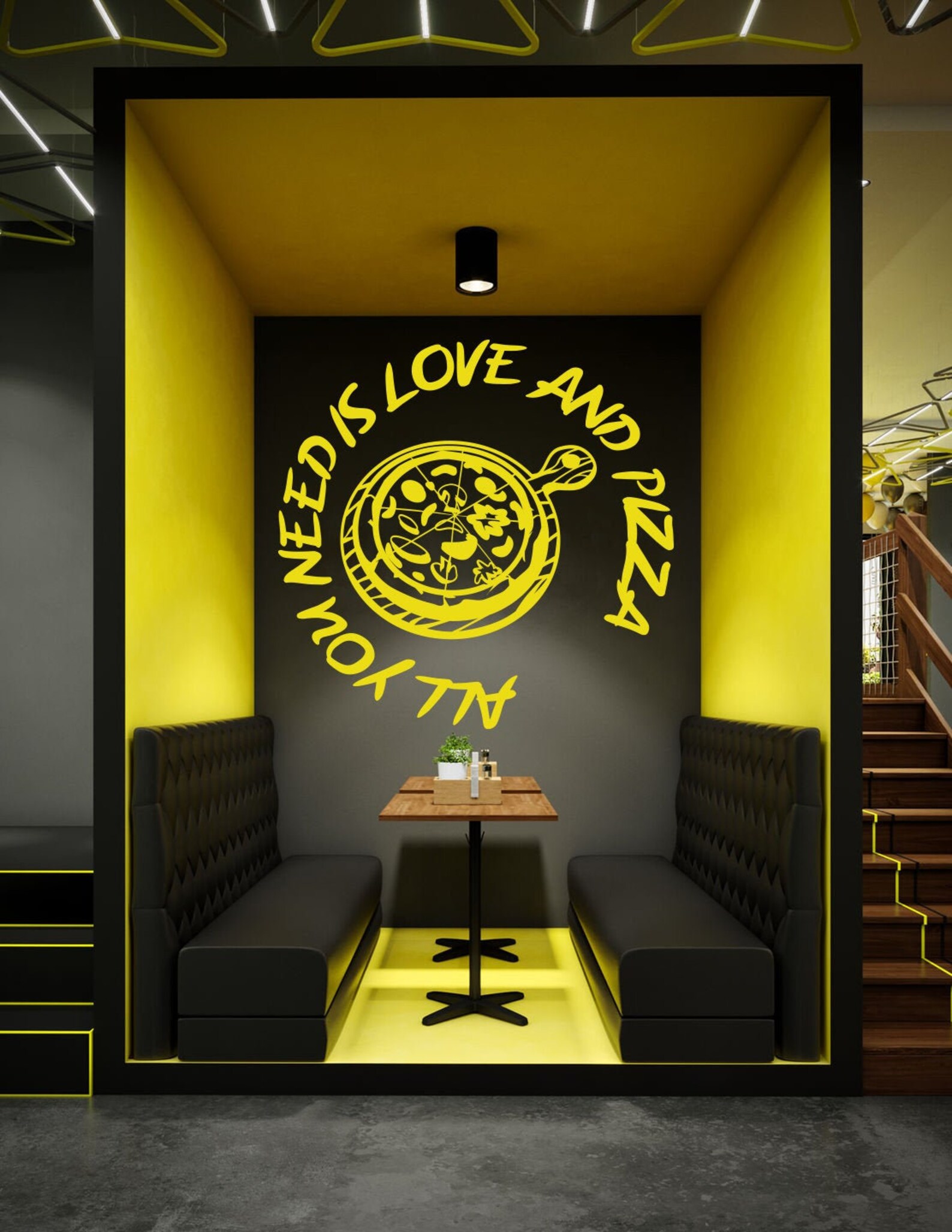 Pizza Wall Decal Pizzeria Wall Sticker Pizza Wall Sticker Food Lover ...