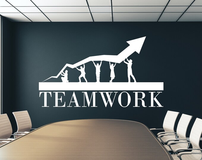 Office Wall Decal,teamwork Decal, Office Wall Art,office Decor,teamwork ...