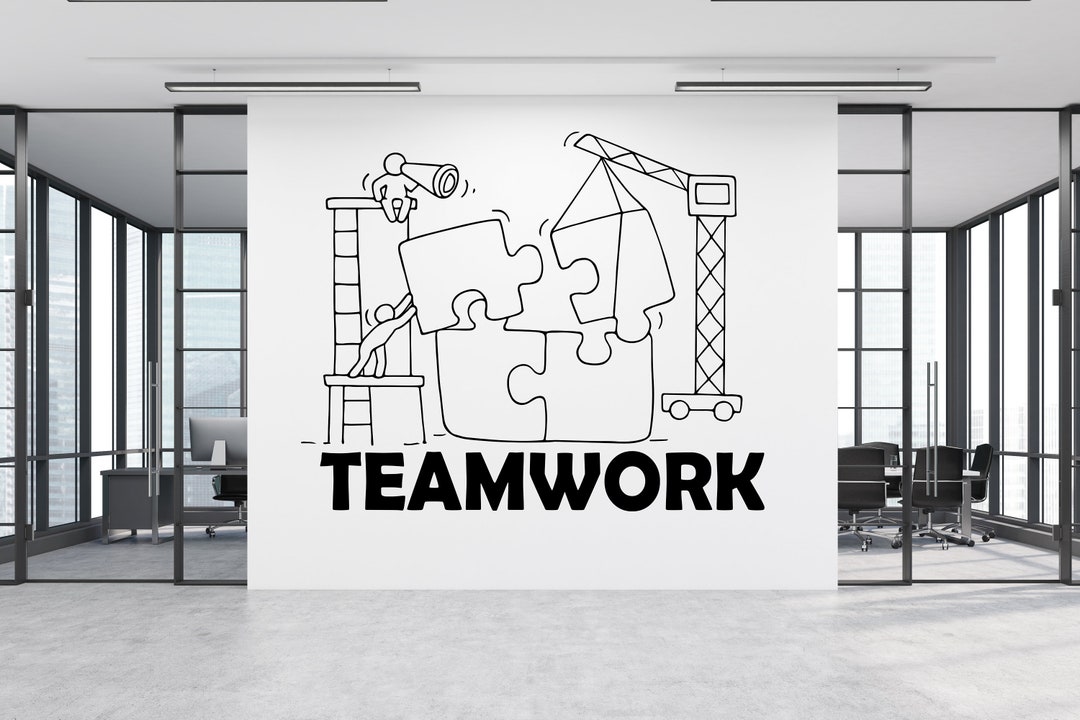 Office Wall Decal,teamwork Decal, Office Wall Art,office Decor,teamwork ...
