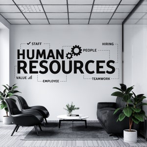 Office Wall Decal Human Resources Wall Sticker Office Decor Inspire ...