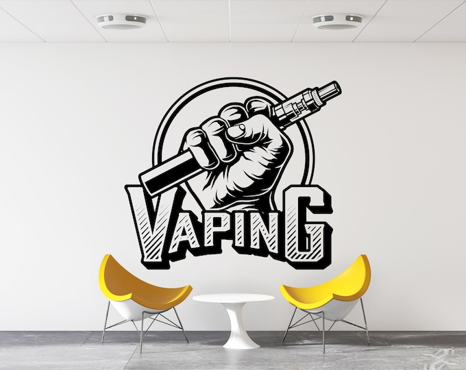 Vape Shop Decal ,window Sticker ,smoke Shop Decor, Vape Sticker, Vapor ...