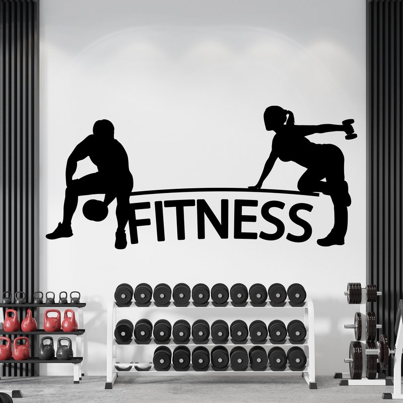 Fitness Wall Decals - Etsy