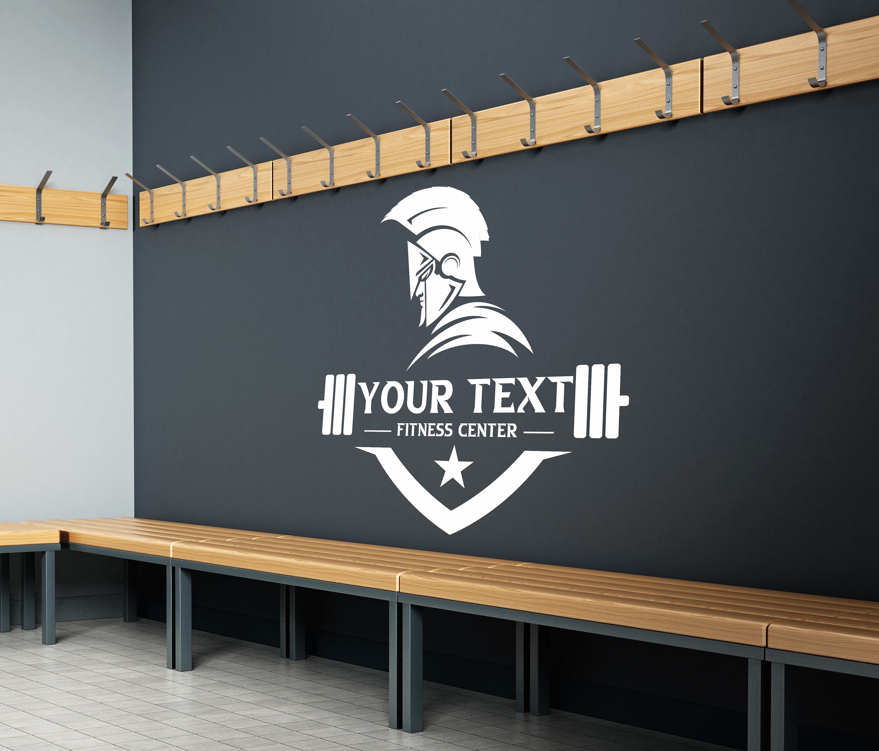 Personalized Gym Wall Decal Gym Wall Decor Sport Motivation Workout ...