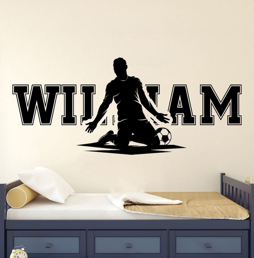 Personalisierter Fußball Wandtattoo Fußball Wandtattoo Fußball ...