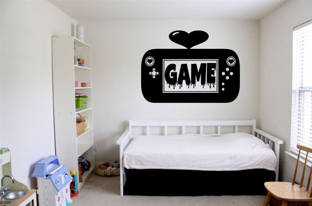 Game Wall Decal Wall Art Game Controler Wall Decal Boy Room Decal Wall ...