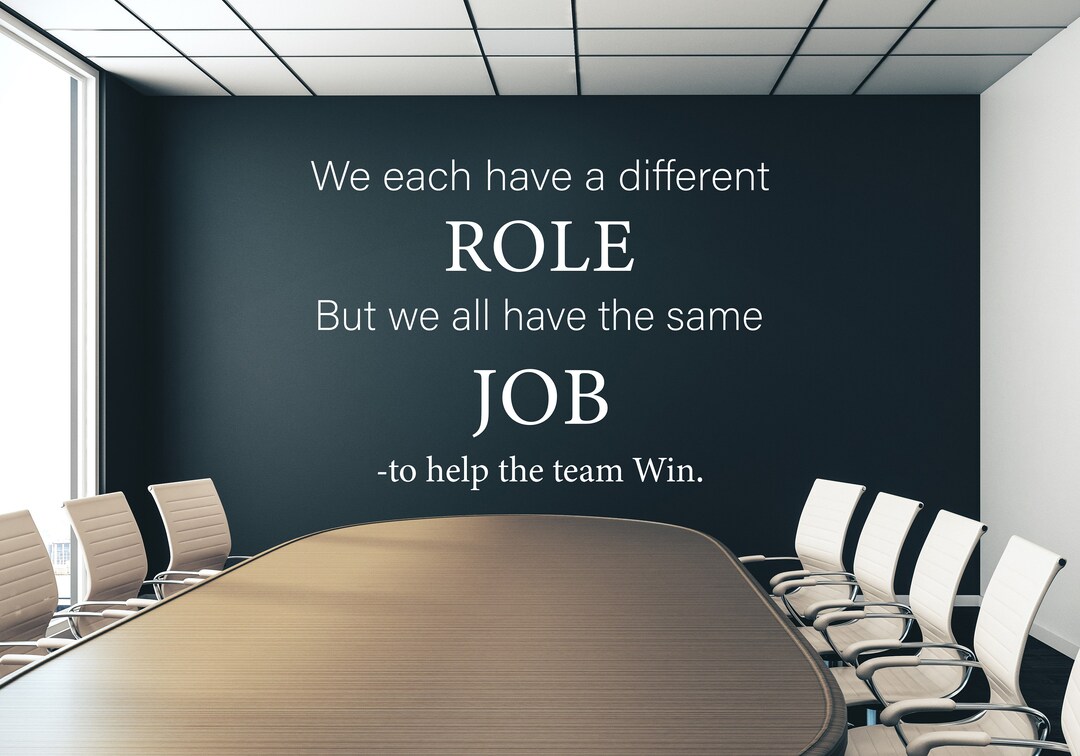 Role Job Office Wall Decal,office Decal, Office Wall Art,office Decor ...
