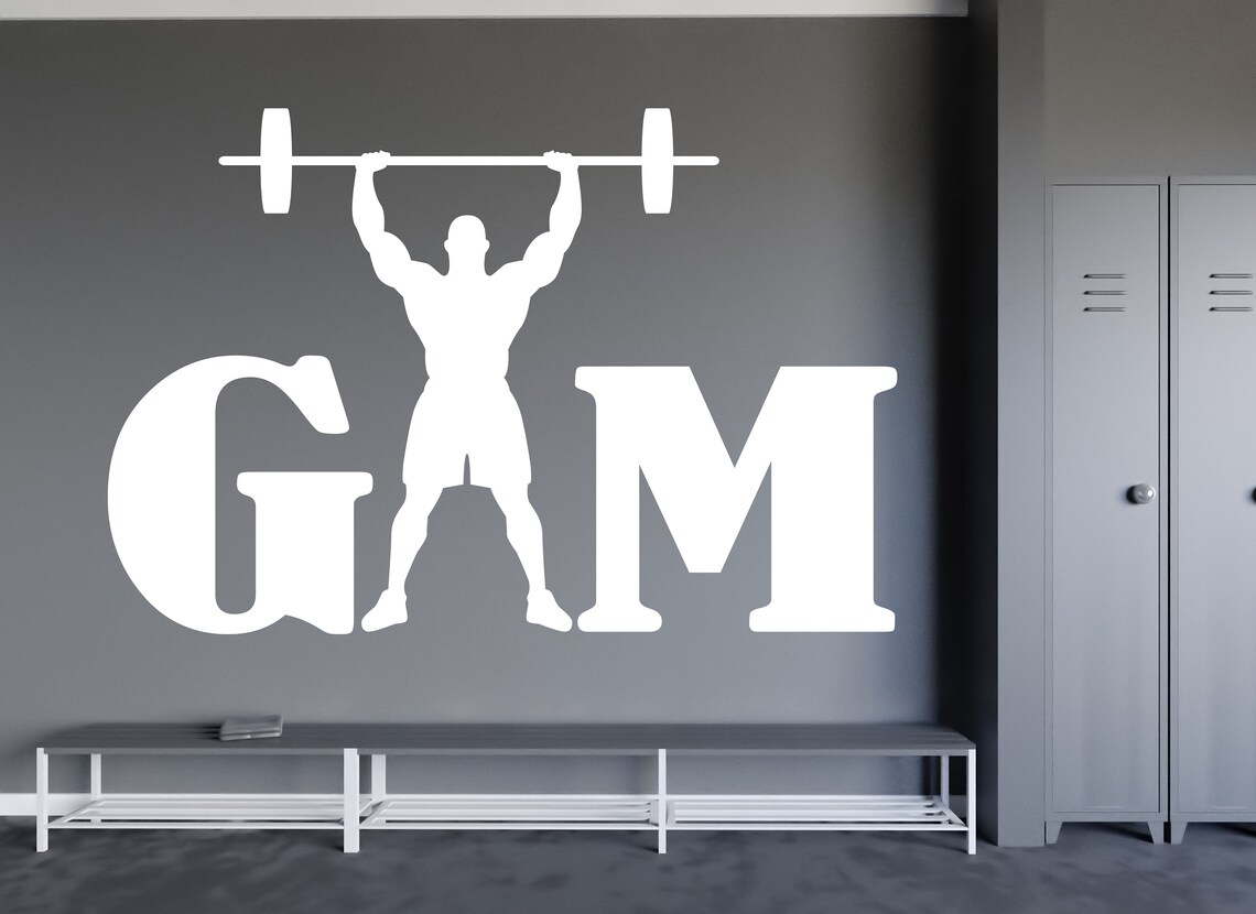 Gym Wall Decal Gym Wall Decor Sport Motivation Workout Wall | Etsy