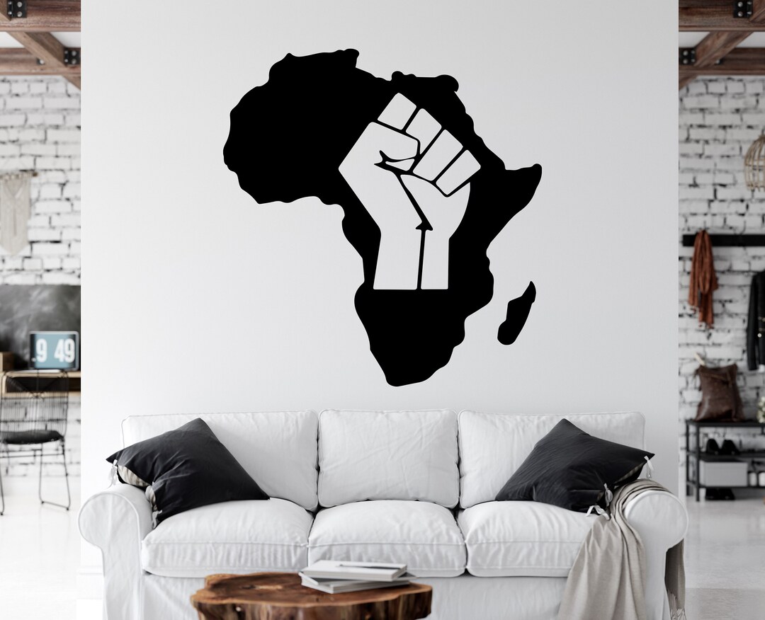 Map African Wall Decal Africa Wall Sticker Africa Wall Decal Africa ...