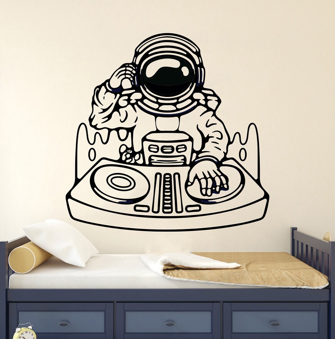 Space Decal Austronaut Decal Rocket Decal Austronaut Wall Decal Space ...