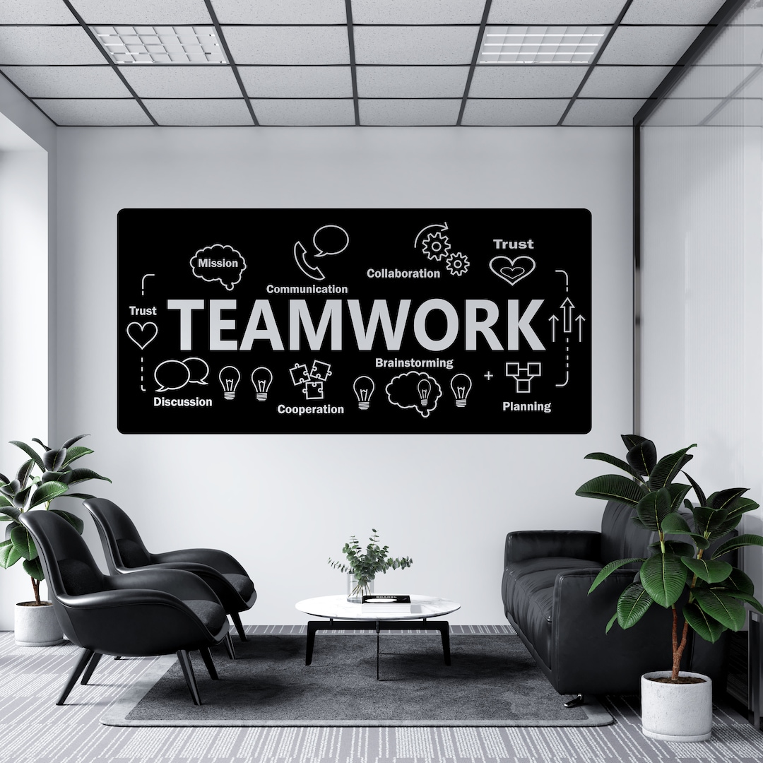 Office Wall Decal,teamwork Decal, Office Wall Art,office Decor,teamwork ...