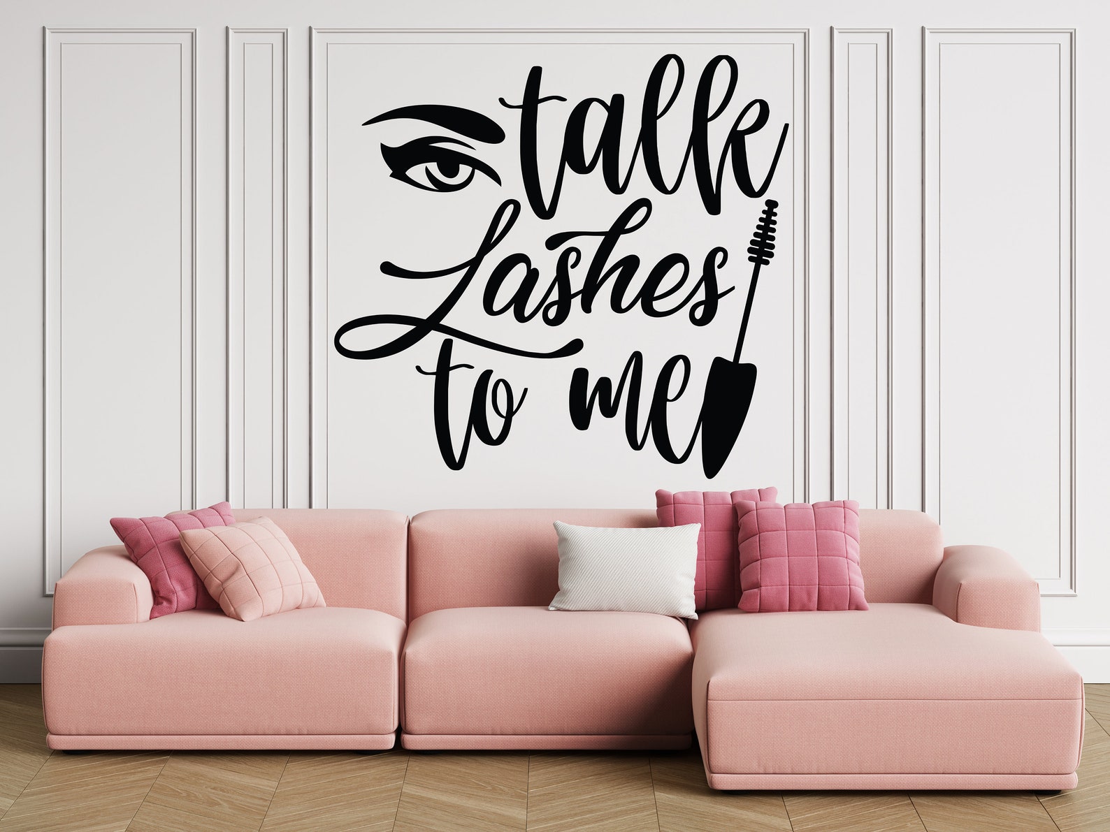Makeup Wall Decal Lashes Makeup Sticker Wall Sticker Decal - Etsy