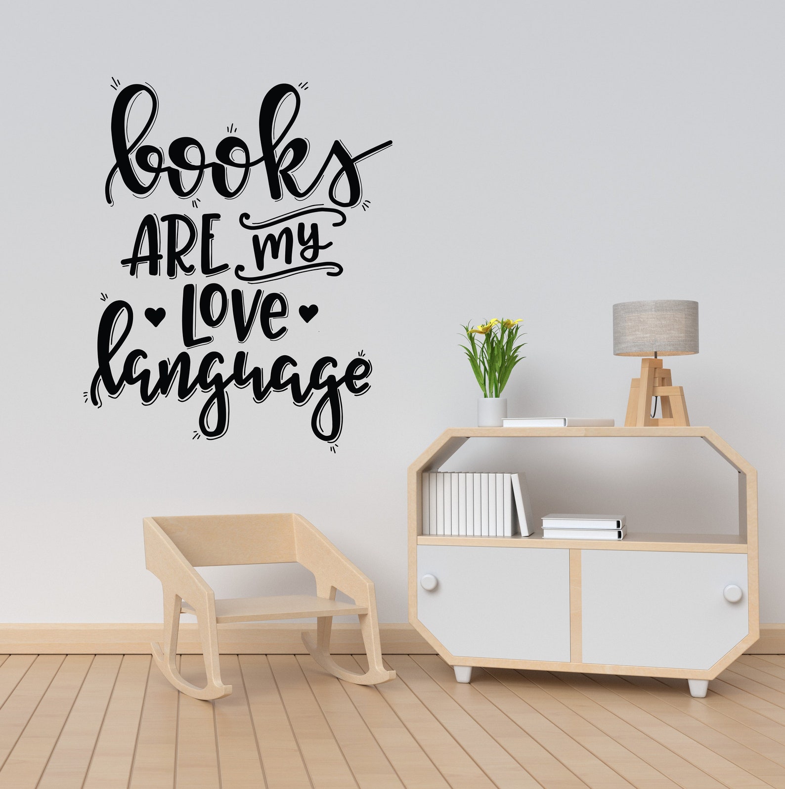 Book Wall Decal Book Wall Sticker Reading Book Decal Book Wall - Etsy