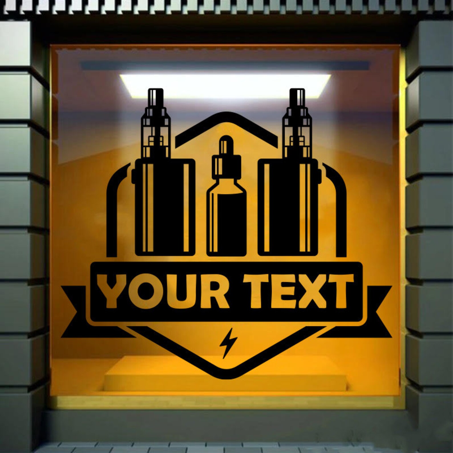 Vape Shop Decal Window Sticker Smoke Shop Decor Vape | Etsy