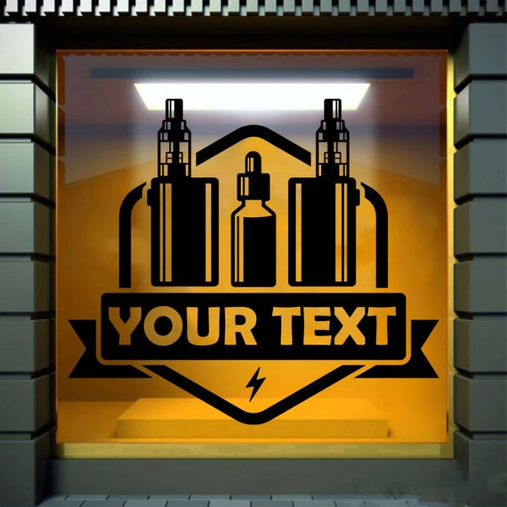 Vape Shop Decal window Sticker smoke Shop Decor Vape - Etsy UK