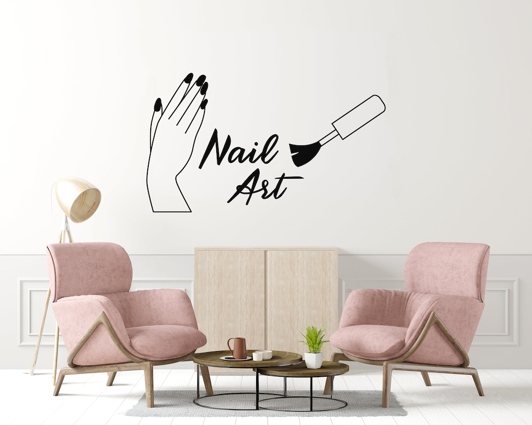 Nail Art Wall Decal,nails Studio Wall Decor,nails Wall Art,nails Quotes ...