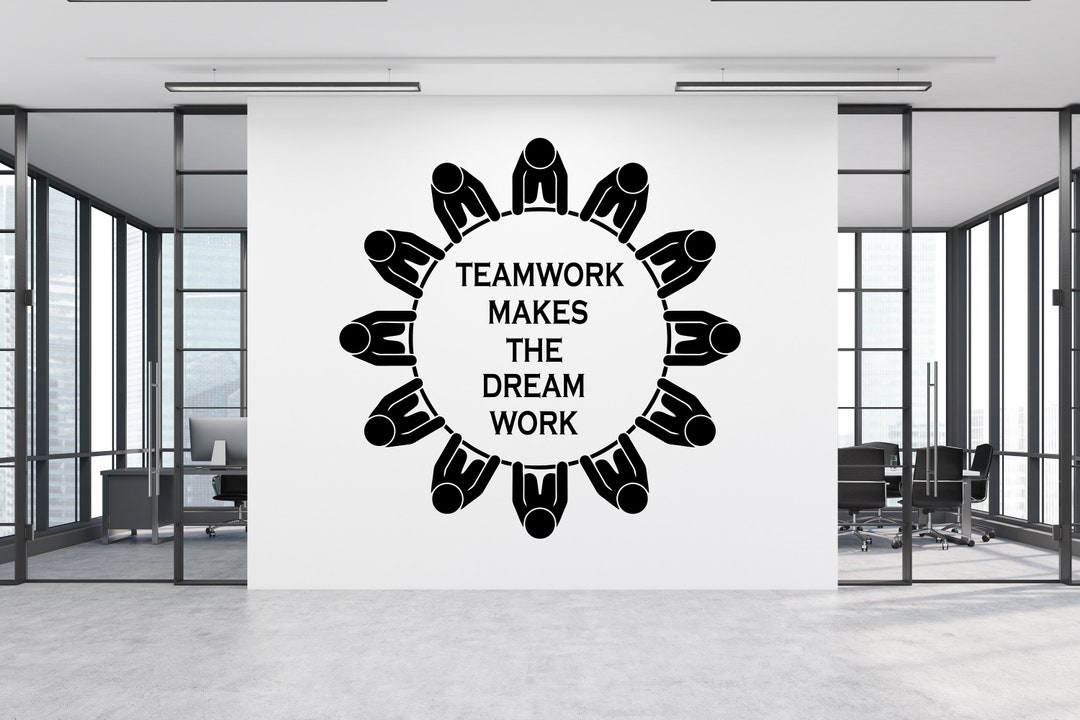 Office Wall Decal,teamwork Decal, Office Wall Art,office Decor,teamwork ...