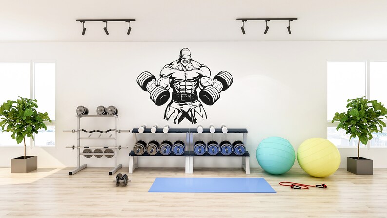 Gym Wall Decal Gym Wall Decor Sport Motivation Workout Wall - Etsy