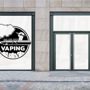 Vape Shop Decal ,window Sticker ,smoke Shop Decor, Vape Sticker, Vapor ...