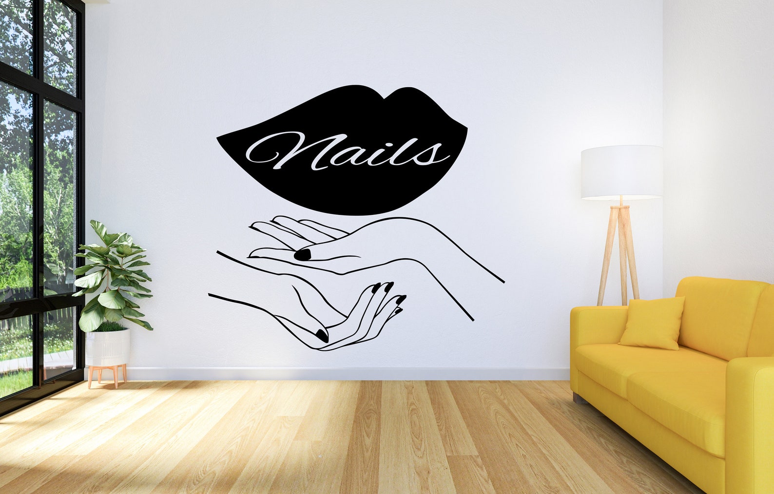 Nail Salon Wall Decal Nail Wall Art Manicure Wall Decal Beauty | Etsy