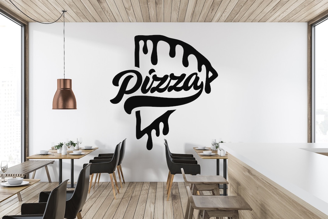 Pizza Personalized Wall Decal Pizzeria Wall Sticker Pizza Wall Sticker ...