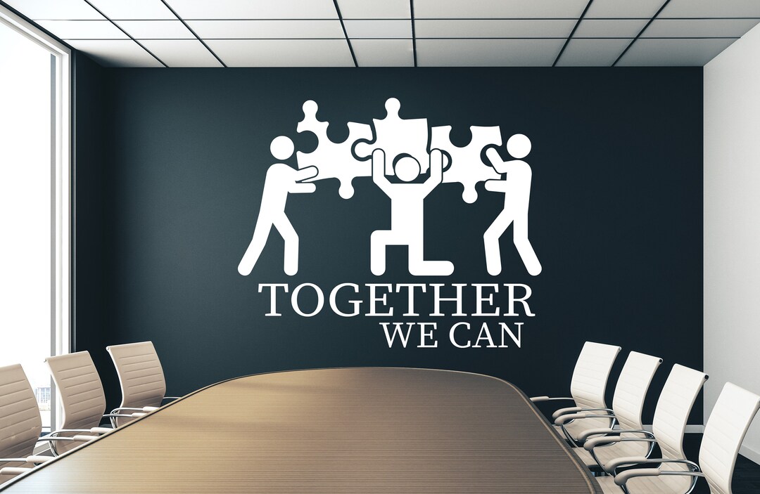 Office Wall Decal,teamwork Decal, Office Wall Art,office Decor,teamwork ...