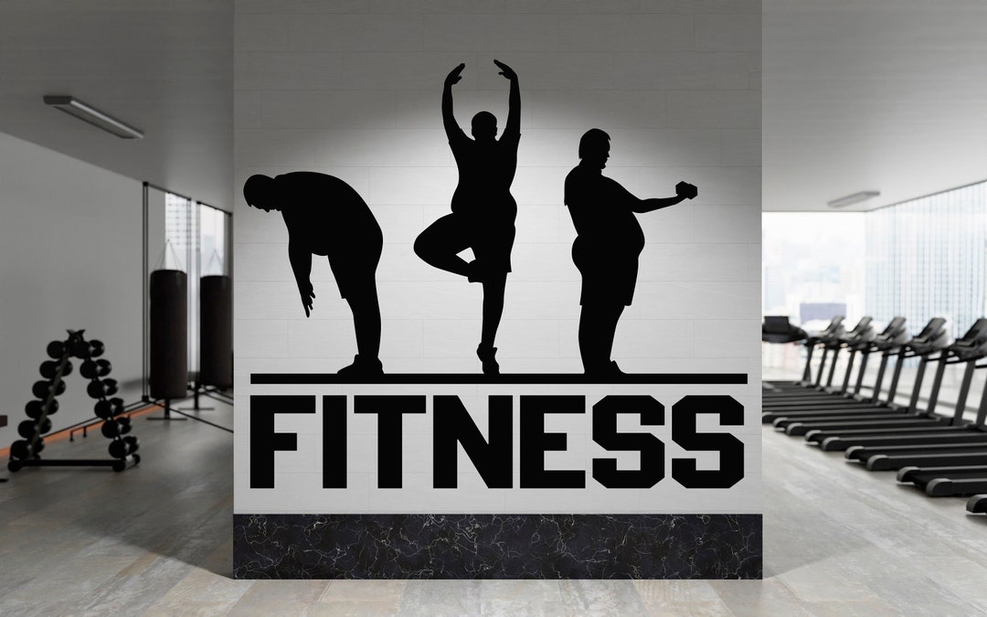 Fitness Wall Decal,gym Wall Decal,gym Wall Decor,gym Wall Sticker,gym ...