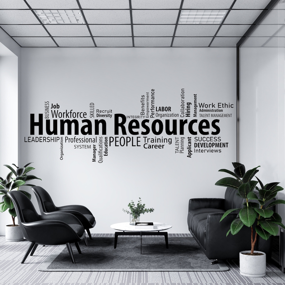 Office Wall Decal Human Resources Wall Sticker Office Decor Inspire ...