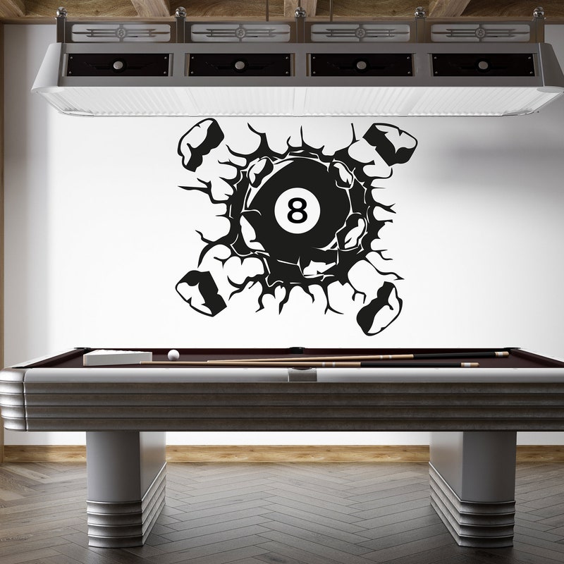 Billiard Wall Decal - Etsy