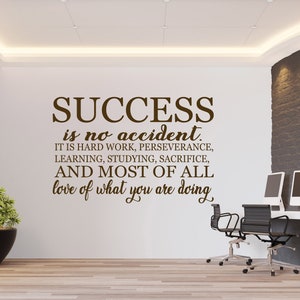 Success Wall Decal,office Wall Decal,office Wall Art,office Sticker ...