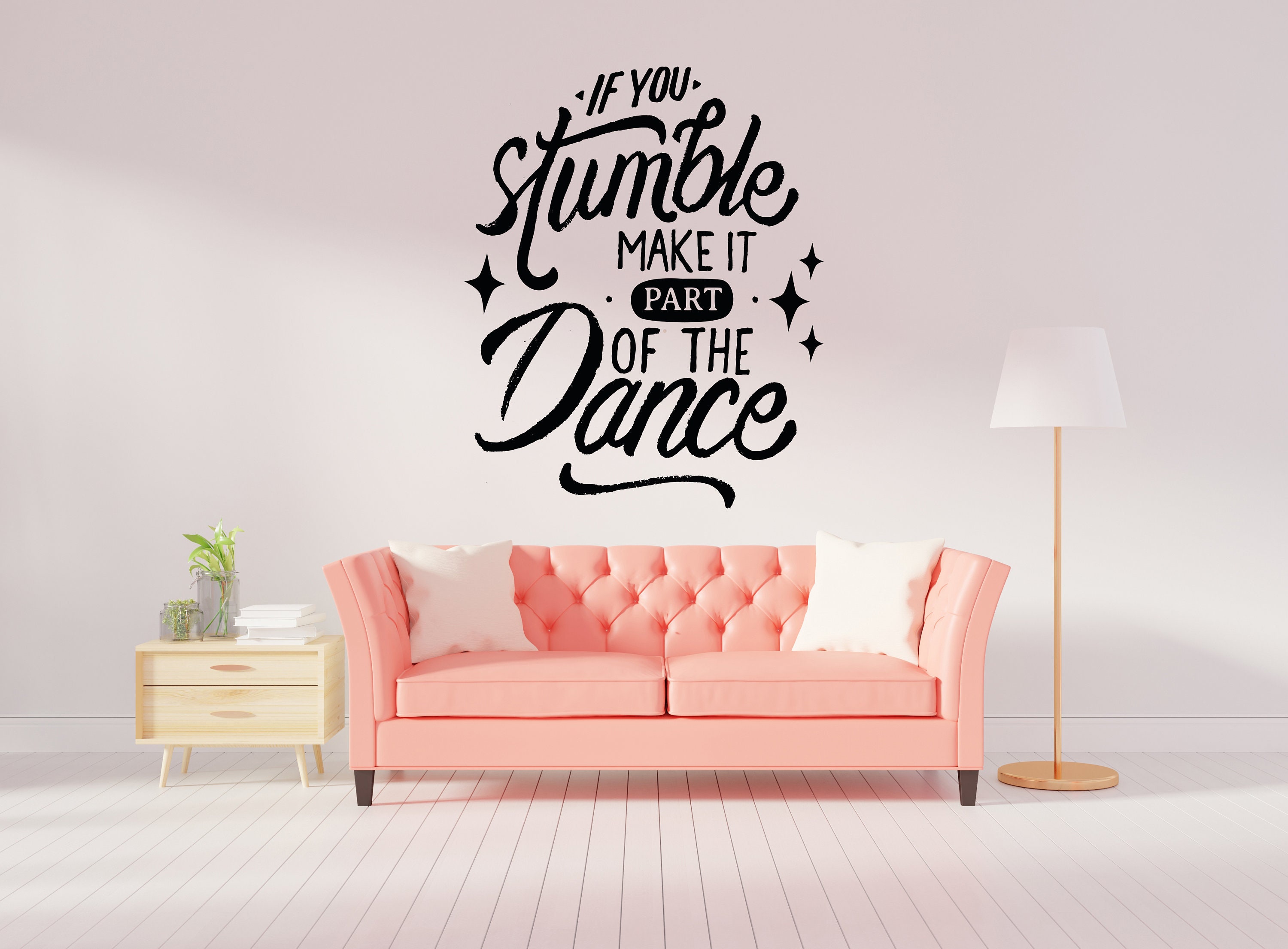 Dance Wall Decal Dance Wall Sticker Dance Quotes Decal Ballet | Etsy